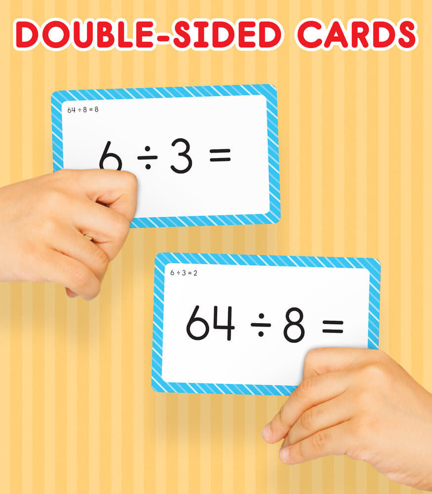 Grade 3-5 Division 0 to 12 Flash Cards