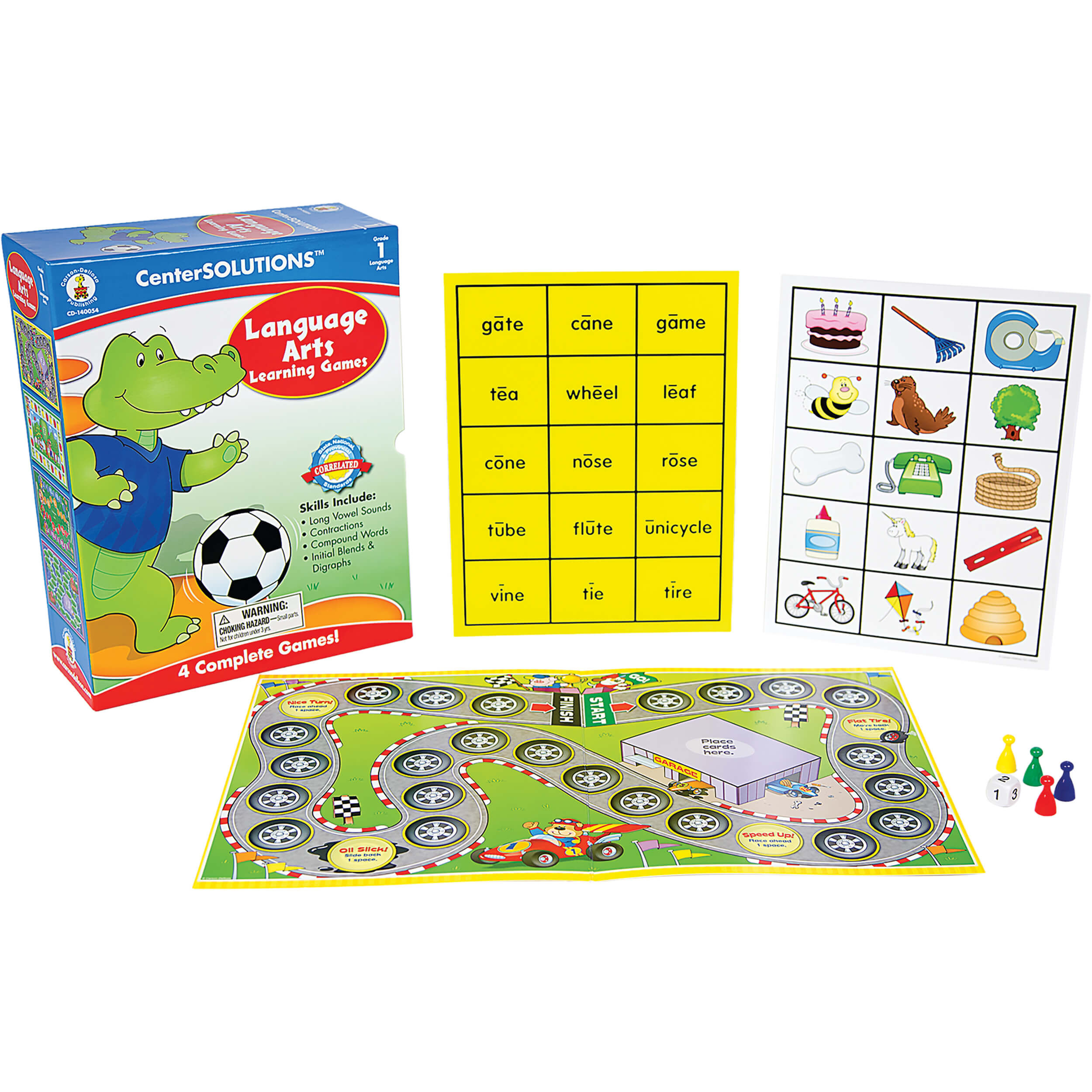 Grade 1 Language Arts Learning Games Board Game
