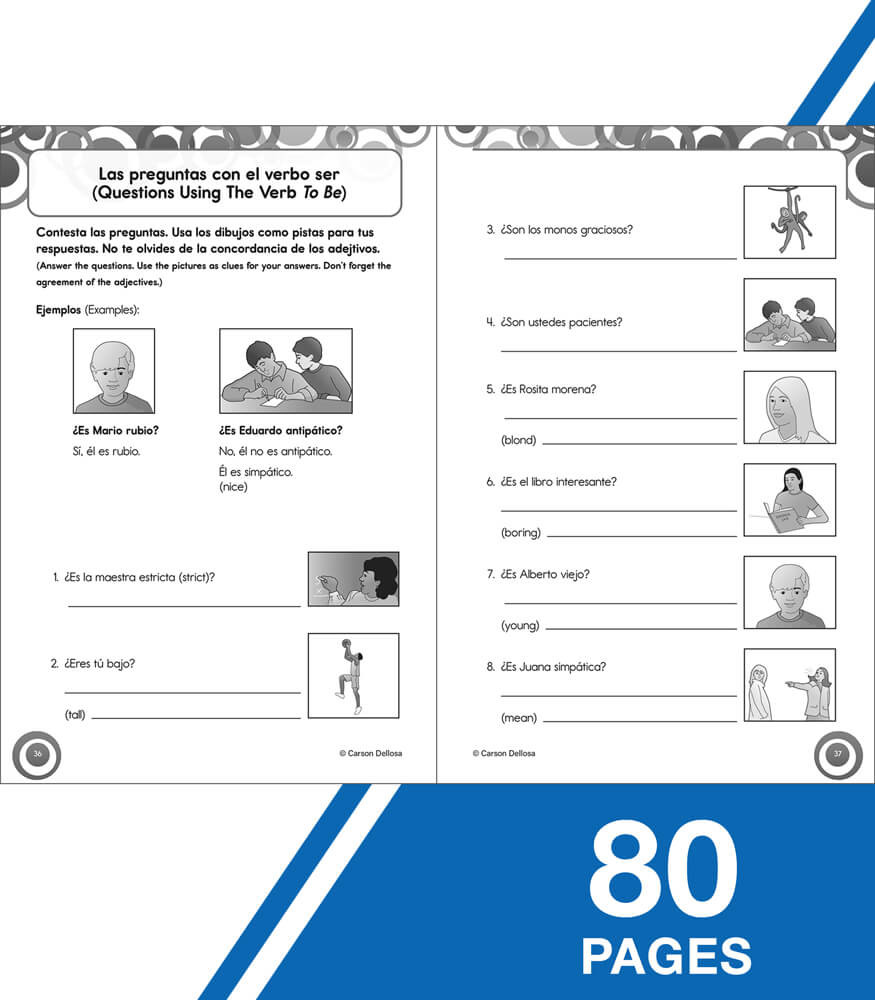 Grade 6-8 Spanish II, Grades 6 - 8 (Skill Builders) Workbook Paperback