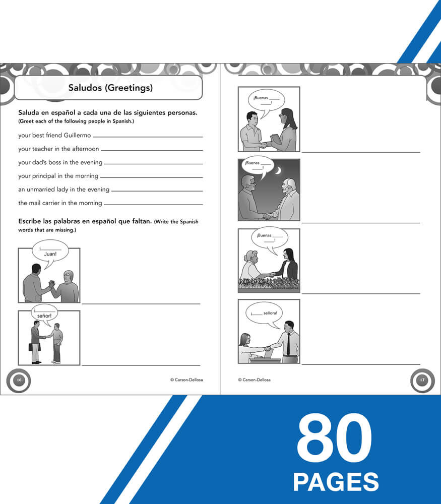 Grade 6-8 Spanish I, Grades 6 - 8 (Skill Builders) Workbook Paperback