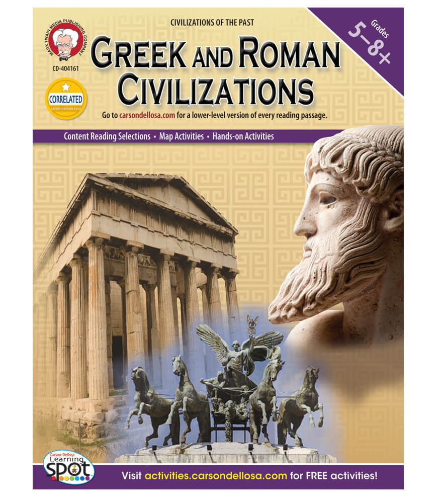 Grade 5-8 Greek and Roman Civilizations Resource Book Paperback