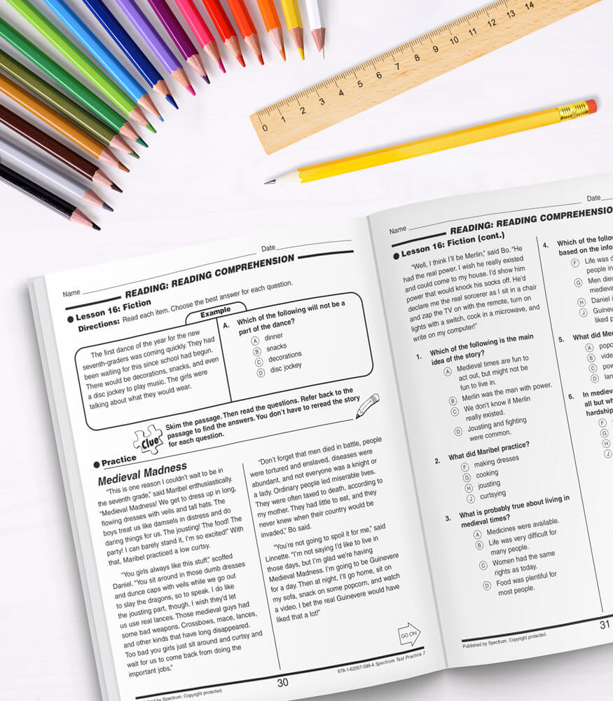 Grade 7 Spectrum Test Practice Workbook Paperback