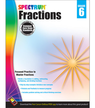 Spectrum Fractions Workbook Grade 6 eBook