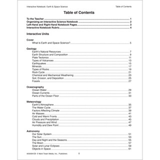 Grade 5-8 Interactive Notebook: Earth & Space Science Resource Book ...