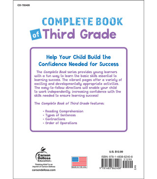Grade 3 Complete Book of Third Grade Workbook