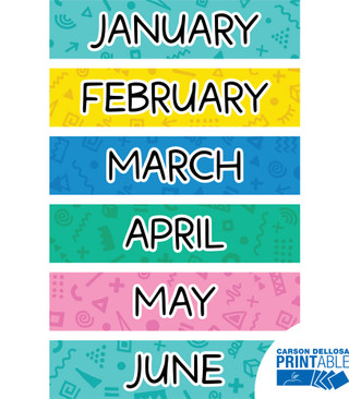 Happy Place Calendar Companion Printable Bulletin Board Set