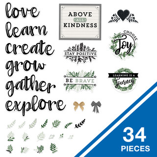 Farmhouse Motivational Signs Bulletin Board Set