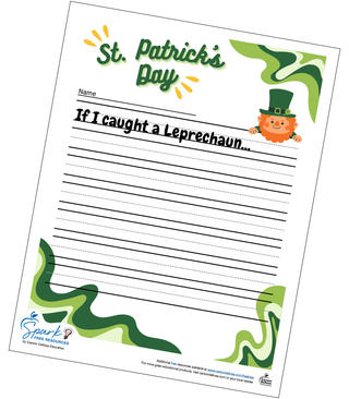 St. Patricks Day - If I Caught a Leprechaun Writing Free Printable ...