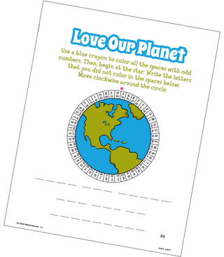 Love Our Planet Earth Day Secret Code Free Printable | Carson Dellosa