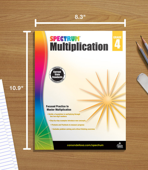 Grade 4 Spectrum Multiplication Workbook eBook (PDF)