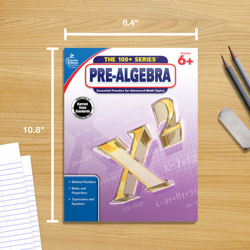 Grade 6-8 Pre-Algebra Workbook Paperback
