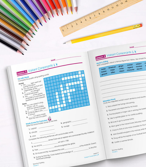 Grade 5 Spectrum Spelling Workbook Paperback