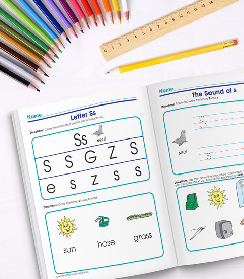 Grade K Spectrum Phonics Workbook Paperback