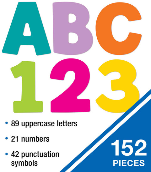 3in Color Splash Bulletin Board Letters 3in