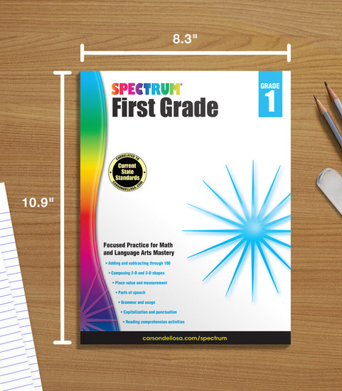 Spectrum First Grade Workbook Grade 1 eBook