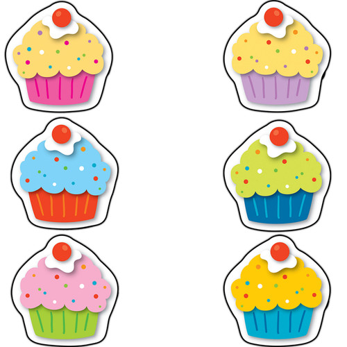 Cupcakes Assorted Mini Cutouts