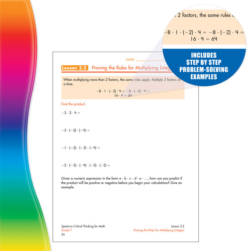Grade 7 Spectrum Critical Thinking for Math Workbook eBook (PDF)