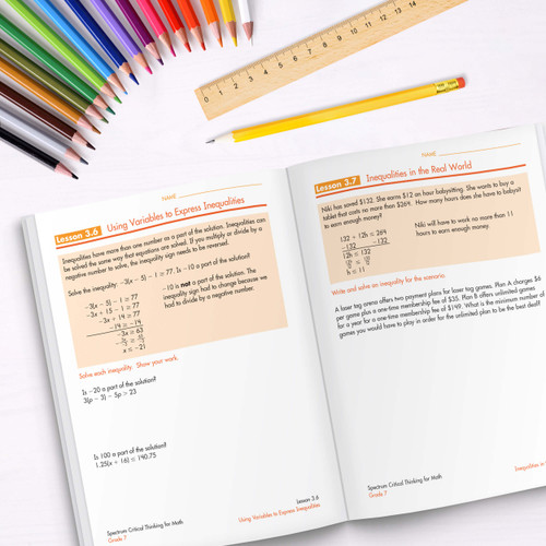 Grade 7 Spectrum Critical Thinking for Math Workbook eBook (PDF)