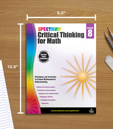 Grade 8 Spectrum Critical Thinking for Math Workbook Paperback