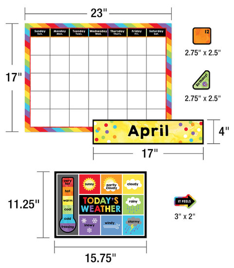 Celebrate Learning Calendar Bulletin Board Set