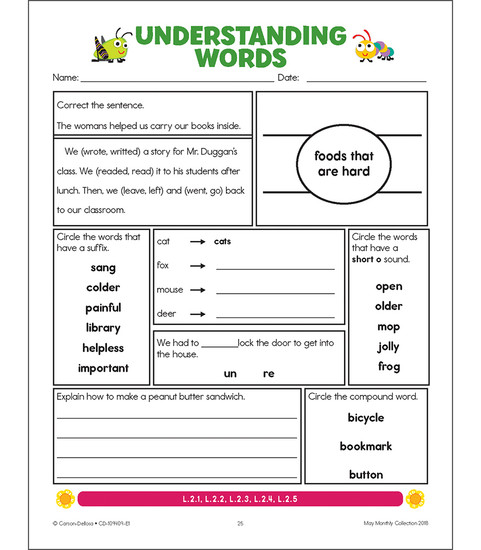 May Monthly Printable Collection Grade 2