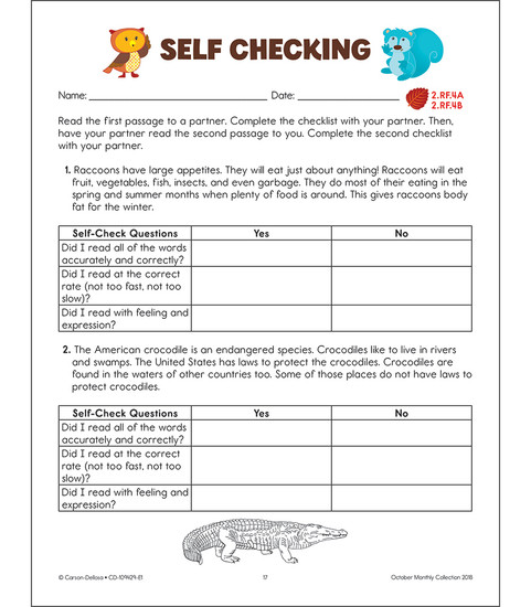 October Monthly Printable Collection Grade 2