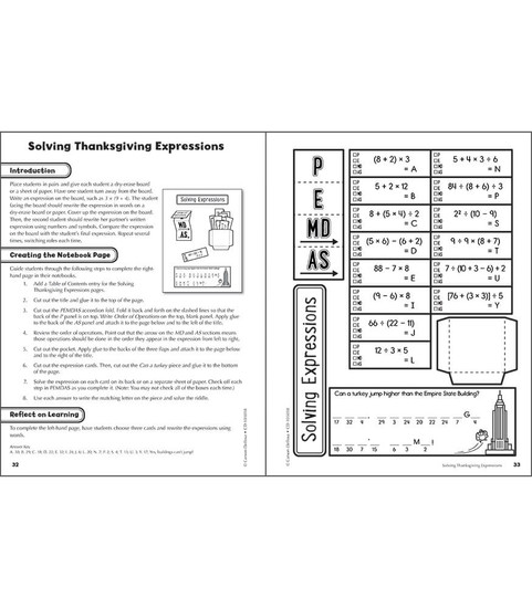 Grade 5 Interactive Notebooks: Seasonal Resource Book Paperback