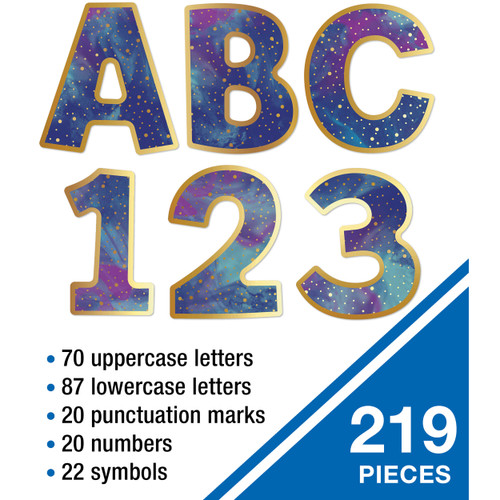 4in Galaxy Combo Pack Bulletin Board Letters