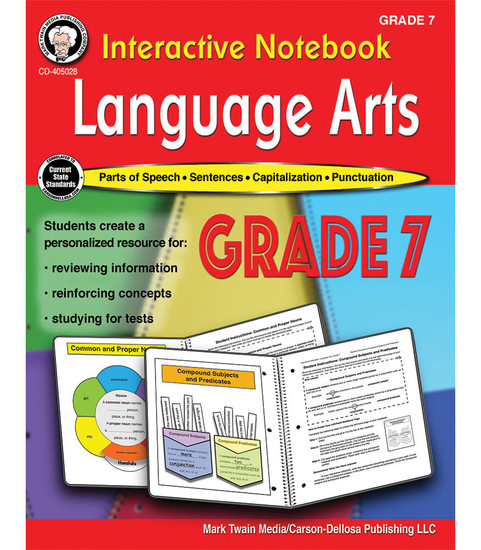 Grade 7 Interactive Notebook: Language Arts Resource Book Paperback