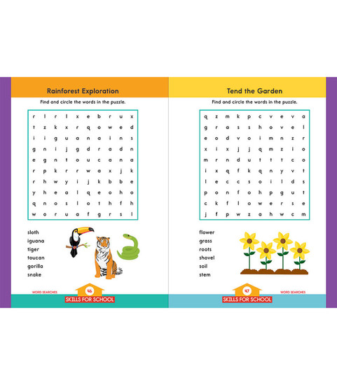 Grade K-1 Word Searches Activity Book eBook (PDF)