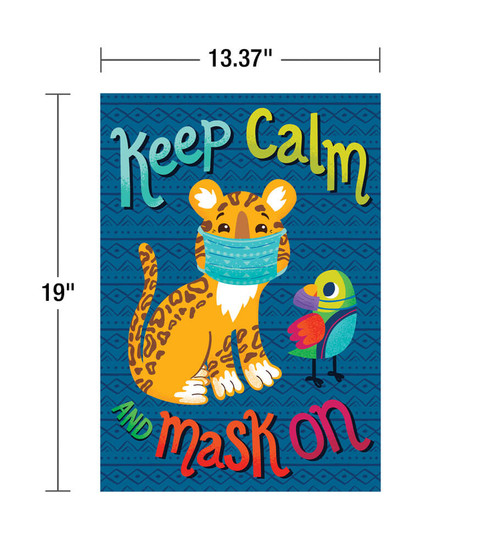 Keep Calm and Mask On Poster