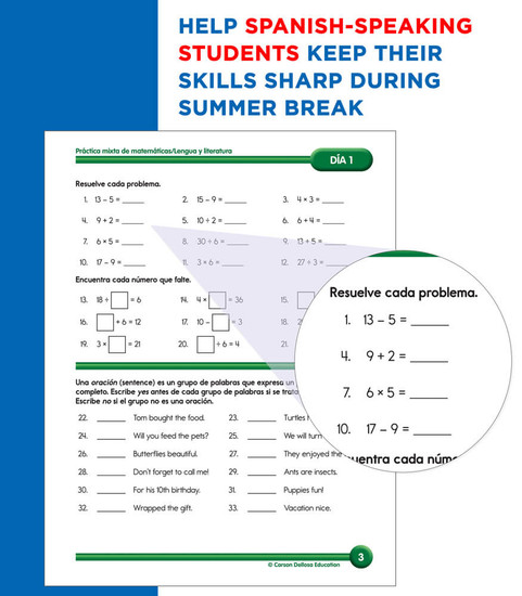 Grade 4-5 Summer Bridge Activities Spanish 4-5 Workbook Paperback