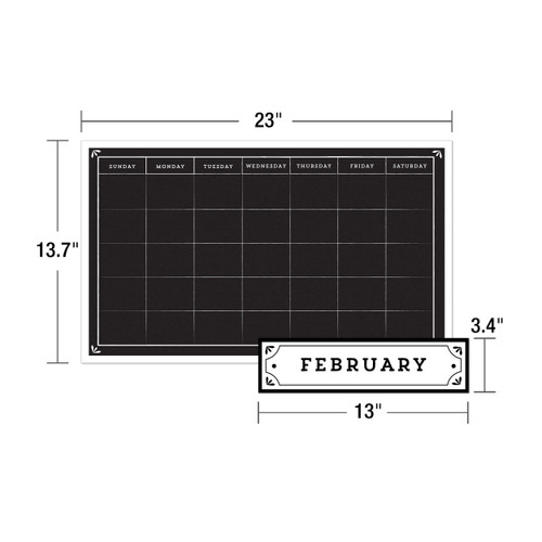Farmhouse Calendar Bulletin Board Set