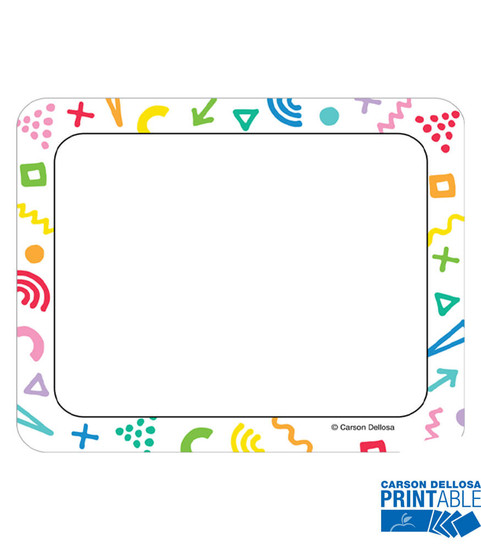 Happy Place Editable Printable Name Tags & Labels