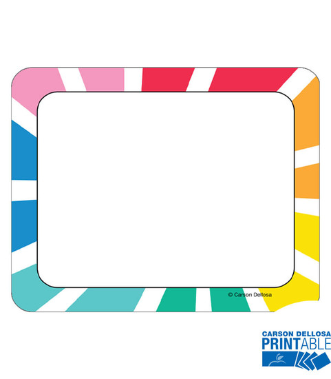 Happy Place Editable Printable Name Tags & Labels