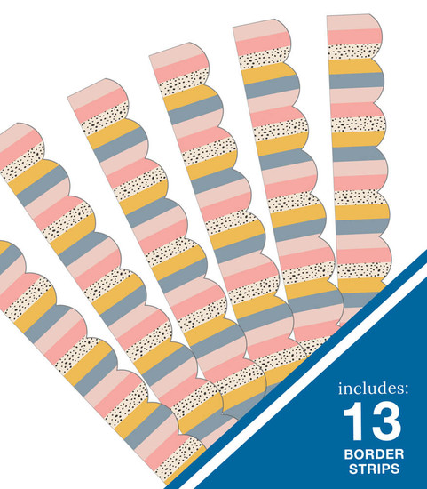 Stripes Scalloped Bulletin Board Borders