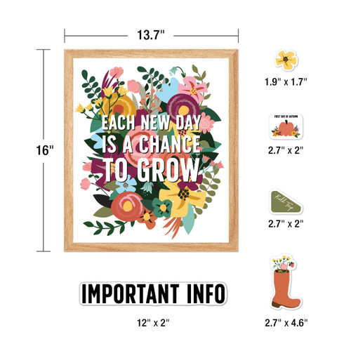 Grow Together Calendar Bulletin Board Set