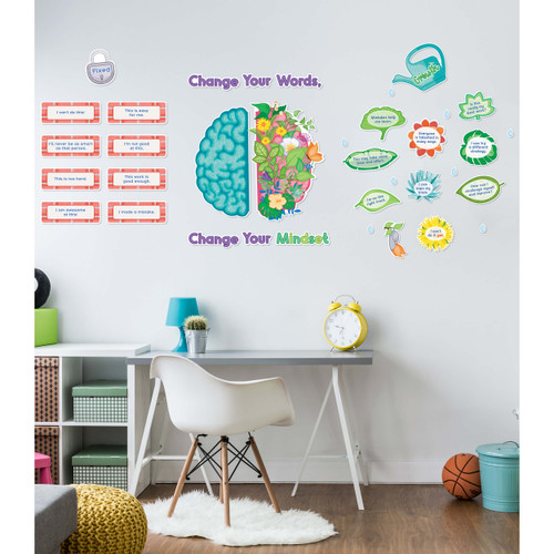 Bloom with a Growth Mindset Bulletin Board Set