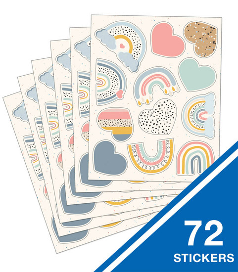 We Belong Shape Stickers