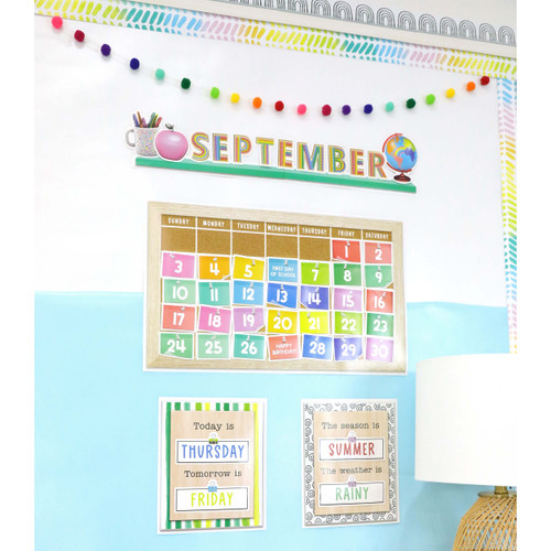Creatively Inspired Calendar Bulletin Board Set
