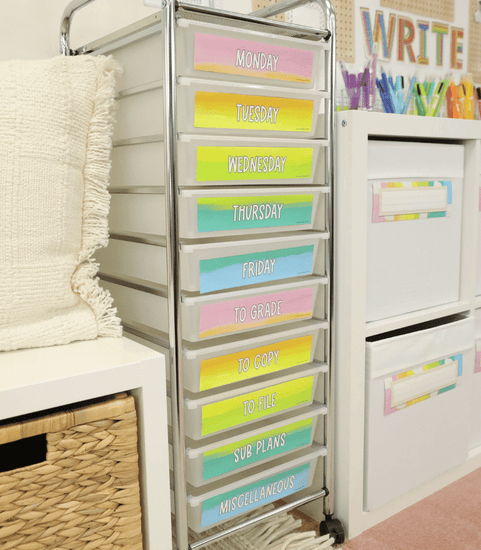 Editable Creatively Inspired Free Drawer Cart Labels | Carson Dellosa