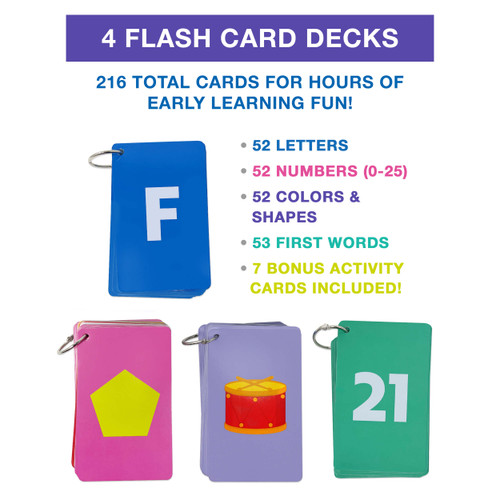 Grade PK-1 Early Learning Flash Card Box Set Preschool