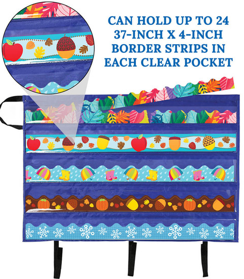 Deluxe Border and Bulletin Board Pocket Chart Storage