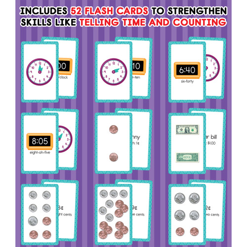 Grade K-3 Flash Cards and Judy Clock Set