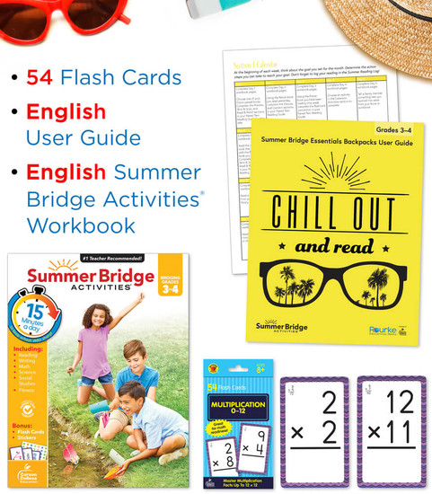 Grade 3-4 Summer Bridge Essentials Backpack Paperback