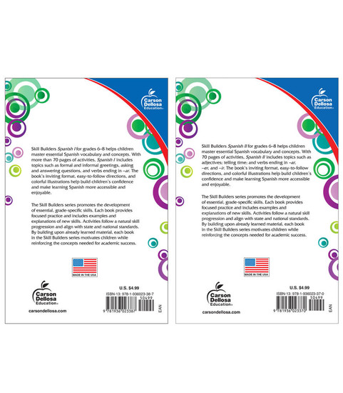 Skill Builders Spanish Grades 6-8 Workbook Bundle