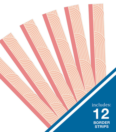 Coral Wave Straight Bulletin Board Borders