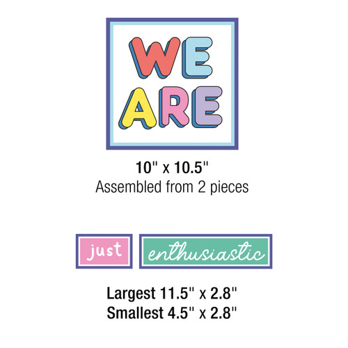 Grade K-8 We Stick Together Motivational Pre-punched Bulletin Board Set