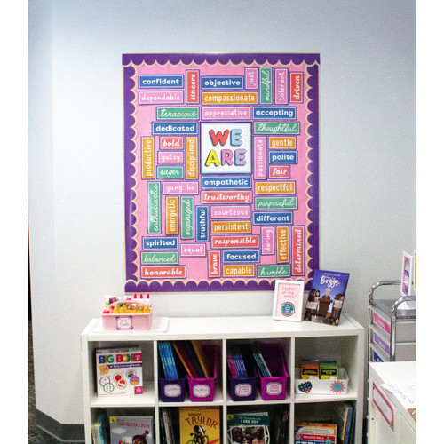 Grade K-8 We Stick Together Motivational Pre-punched Bulletin Board Set