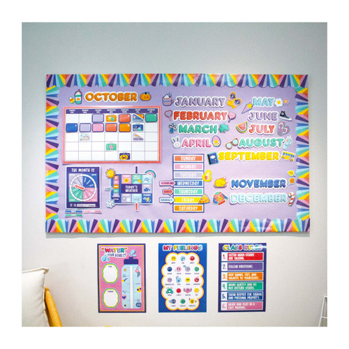 We Stick Together Calendar Bulletin Board Set
